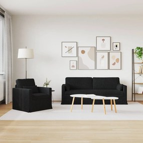Set pohovek 2 ks Černá textil 3407583