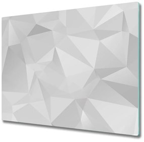 Skleněná krájecí deska Abstrakce trojúhelníků 60x52 cm