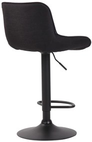 Bhm germany Barová židle Lentini, textil, černá / černá