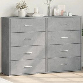Příborníky 2 ks betonově šedé 60 x 31 x 84 cm kompozitní dřevo 3276584