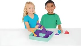 SPIN MASTER Kinetic Sand krabice s podložkou fialová / od 3 let