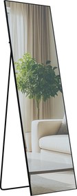 Zrcadlo Benicia 150x50 cm – černá-matt