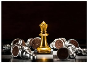 Obraz - Šachové figurky (70x50 cm)