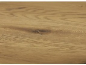 Jídelní stůl 160x90 x76 dub černá kovová podstava AT-3018 OAK