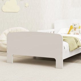 AIYAPLAY dětská postel, rám dětské postele s boční ochranou, nábytek do dětského pokoje pro děti 3-8 let, bílá