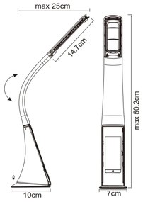 GLOBO 58333 - LED Stmívatelná stolní lampa SOPHIE 1xLED/6,5W/230V