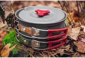 NEO TOOLS 63-146 šedá / Sada nádobí 7v1 Turistická / hliník / hrnec |