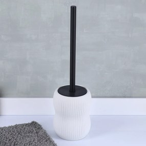 WC kartáč Ceran, bílý/s černými prvky