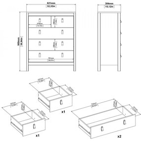 Tvilum Komoda Real 661 jackson hickory