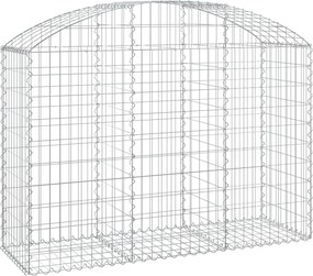 Klenutý gabionový koš 150 x 50 x 100/120 cm pozinkované železo 153455