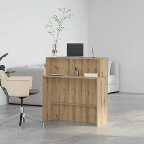 vidaXL Recepční stůl 100x50x103,5 cm kompozitní dřevo [859029] Barva: dub artisan