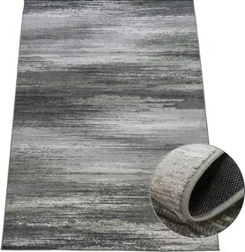 BE Koberec Accra 6505 Grey Green - zelený obdélníkový Rozměr: 60x100 cm