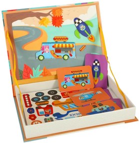 Puzzle mg magnetic book magnetické puzzle, dopravní prostředky