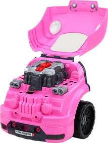 LEAN Toys Sada na rozebírání automobilových motorů pro domácí kutily – růžová