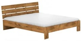 Manželská postel REA Nasťa 180x200cm - lancelot, 1. pás čela 1027 - bílá, 2. pás čela 1027 - bílá, 3. pás čela v barvě postele