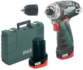 Aku vrtačka metabo powermaxx bs basic 12v, 2x2ah 600984500