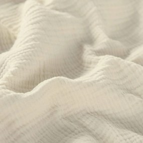 Celoroční mušelínové francouzské povlečení Ivory - GOTS Velikost: 220 x 200 + 2 x 70 x 90