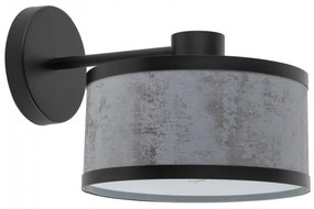 SIGMA Nástěnné moderní osvětlení GLORY, 1xE27, 60W, kulaté, černá/stříbrná 40524