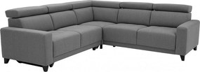Casarredo - Komfort nábytek Rohová sedací souprava BRIANA rozkládací s úložným prostorem, levá, látky A1 | potah: lena 27,barva: N4 ořech