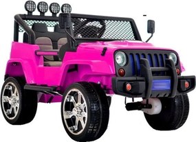 LEAN CARS Elektrické autíčko Jeep S2388 růžové 4x45W