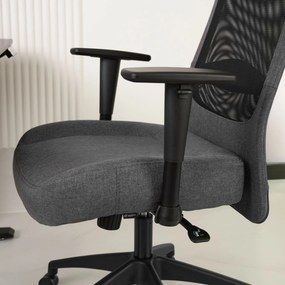 Ergonomické křeslo MOLFETA tmavě šedé
