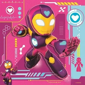 Ravensburger Iron Man a jeho úžasní přátelé / 3x49 dílků / od 5 let