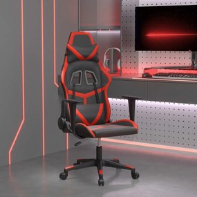 Herní židle černá a červená umělá kůže 3143666
