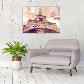 Skleněný obraz - Pohled z Paříže (70x50 cm)