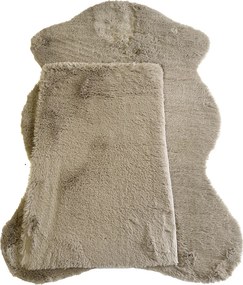 BE Koberec Puffy PUFFY 060 BEIGE - béžový obdélníkový Rozměr: 40x60 cm