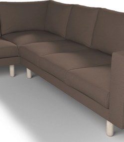 Potah na pohovku IKEA Norsborg rohová 5-místná barva hnědá látka pletený vzor