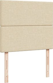 Box spring postel s matrací krémová 120x190 cm textil 3291605