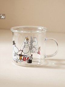 Sinsay - Skleněný hrnek s uchem The Moomins - vícebarevná