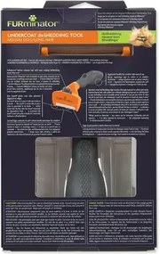 Furminator M dlouhá srst / Vyčesávací hrablo pro psy / Střední plemena
