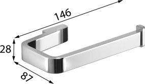 Sapho, SAMOA držák toaletního papíru bez krytu, chrom