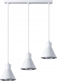 Závěsná lampa nad stůl loft Tazila 3 bílá [ES111] SL.0988 Sollux