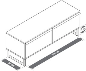 Tchibo - Lavice »Leeg« se 2 zásuvkami - barva: šedá