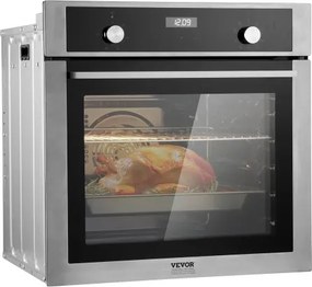 Jednostěnná trouba 61 cm elektrická vestavěná nástěnná trouba 9 funkcí – 3550 W