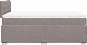 Box spring postel s matrací taupe 120x190 cm textil 3285838