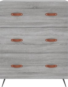 Skříň highboard šedá sonoma 69,5 x 34 x 180 cm kompozitní dřevo 3198383