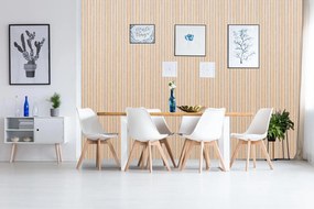 Dřevěný akustický panel, 2400 x 600 mm, B2BP001, bříza