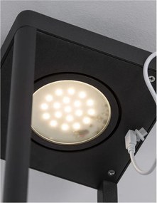 NV 9922350 Venkovní stolní lampa FIGI antracitový hliník LED 2W 3000K 5V DC 108st. IP65 dotykový vypínač / baterie / USB kabel / stmívatelné - NOVA LUCE
