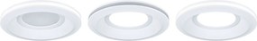 P 92248 LED vestavné svítidlo Sormus 3ks sada IP65 kruhové 100mm 3x4,8W / 1,5W / 230V 3000K bílá - PAULMANN