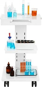 Vozík na vozíky pro zubní laboratoře Mobilní pojízdný servírovací vozík 3 vrstvy