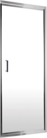 Deante Jasmin Plus, 1-křídlé sprchové dveře 80x200 cm, 5mm čiré sklo, chromový profil, DEA-KTJ_012D