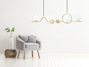 Toolight, stropní svítidlo 5xE27 APP1023-5CP, zlatá, OSW-05560