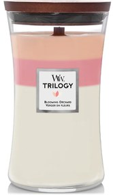 WoodWick – Trilogy svíčka Blooming Orchard (Kvetoucí sad) Velikost: velká 609 g