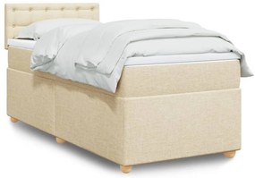 Box spring postel s matrací krémová 80 x 200 cm textil 3288826
