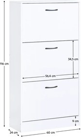 Kondela Botník, 3-řadý, bílá, BOTORIA
