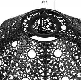 Náhradní stínidlo k lustru SAMIRA E27 pr. 33 cm černá