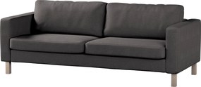Potah na pohovku IKEA Karlstad 3-místná, nerozkládací, krátký barva šedá látka pletený vzor
